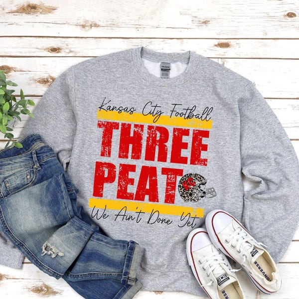 Three Peat Chiefs Shirt - Etsy