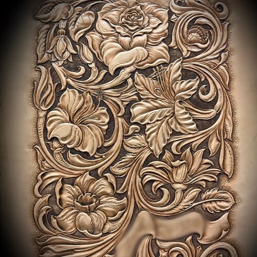 FLORAL BELT PATTERN. for Spliced and Billet Belts. Belt Sizing - Etsy