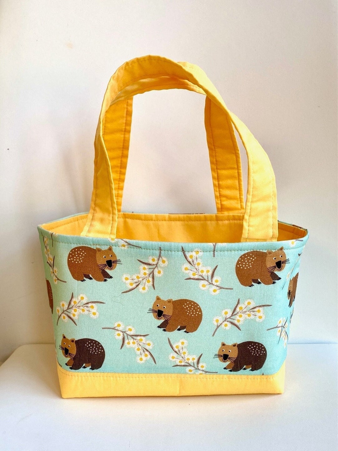 Australian Tote Bag, Australian Design, Animal Lover, Wombat Bag, Mini ...