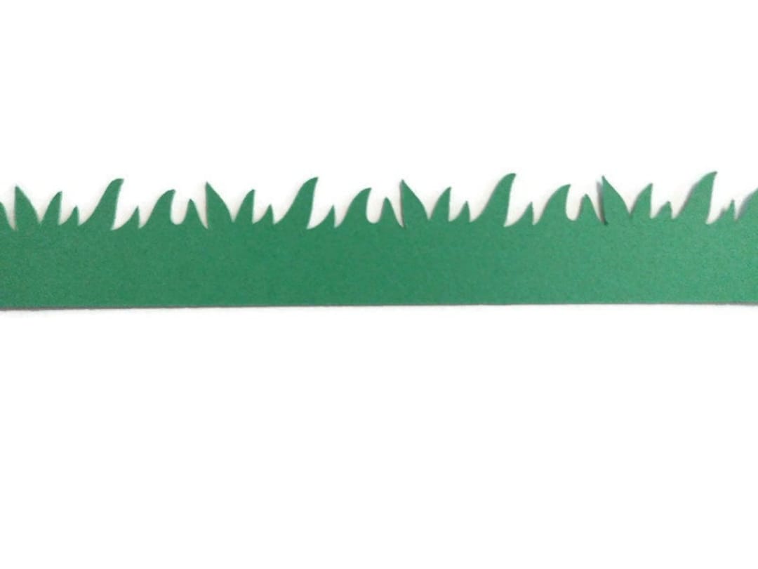 Grass Border Die Cuts - Cardstock Scrapbooking Embellishments (6 Pieces ...