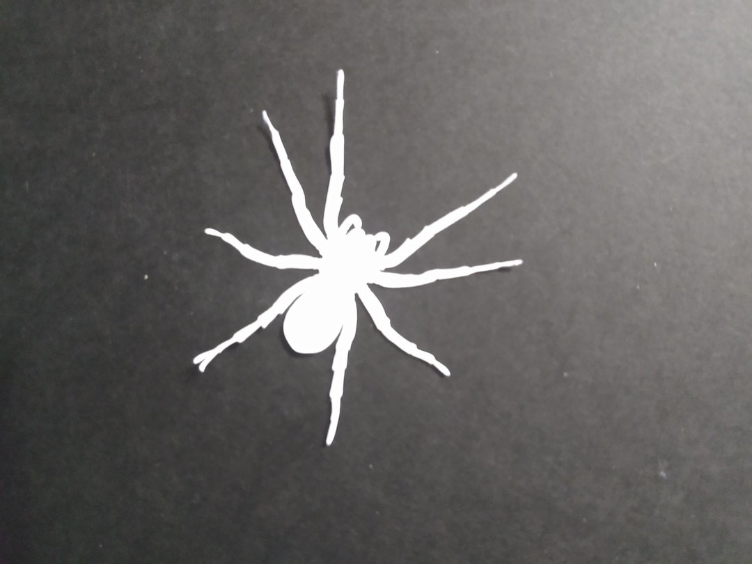 6 Pieces Halloween Spiders Cardstock Die Cuts You Chose Color & Size ...