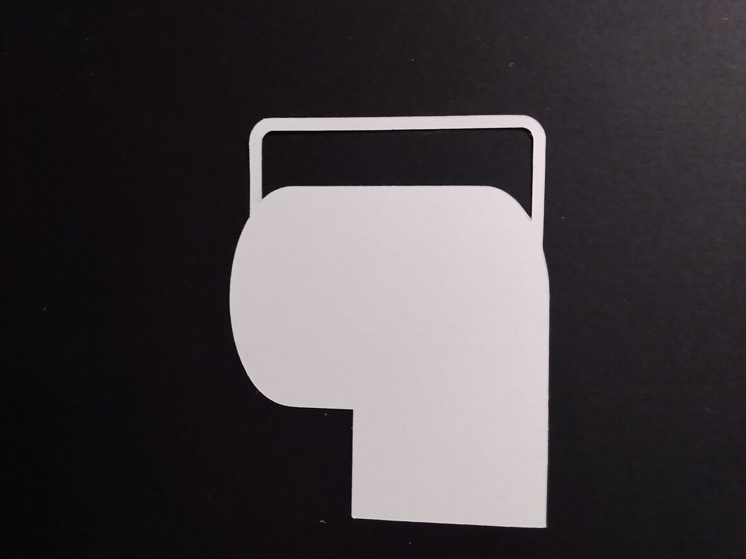 6 Pieces Toilet Paper Cardstock Die Cuts You Chose Color & Size ...