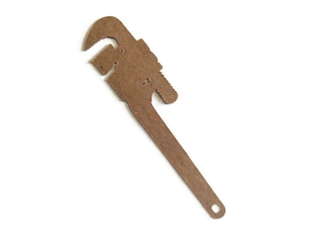 6 Pieces Pipe Wrench Handyman Tools Cardstock Die Cuts You Chose Color ...
