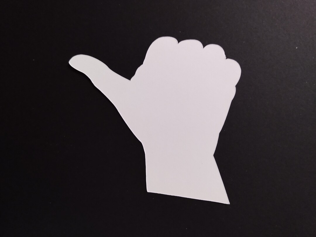 Die Cut Thumbs up Sign Cardstock 6 Pieces You Chose Color Scrapbook ...
