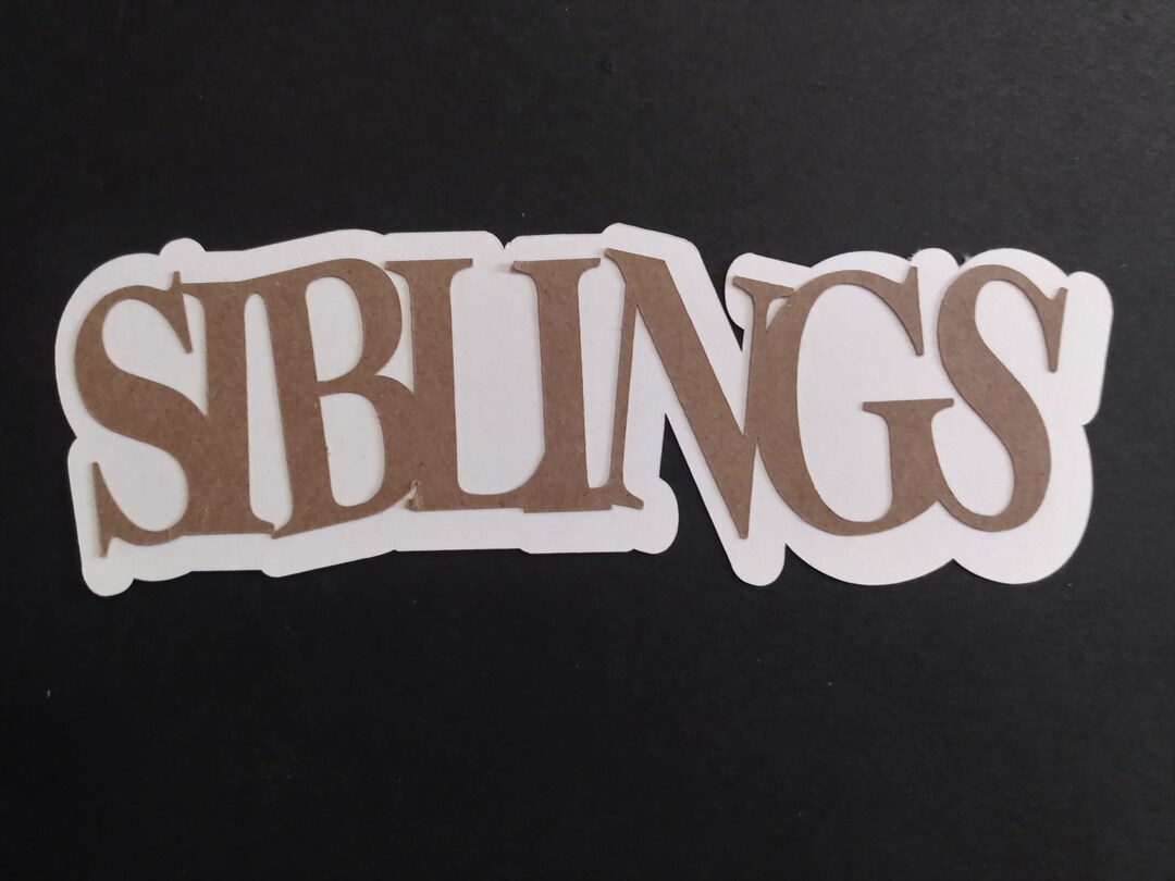 1 Piece Siblings Assorted Layered Words 6 X 2 Overstock Sale - Etsy