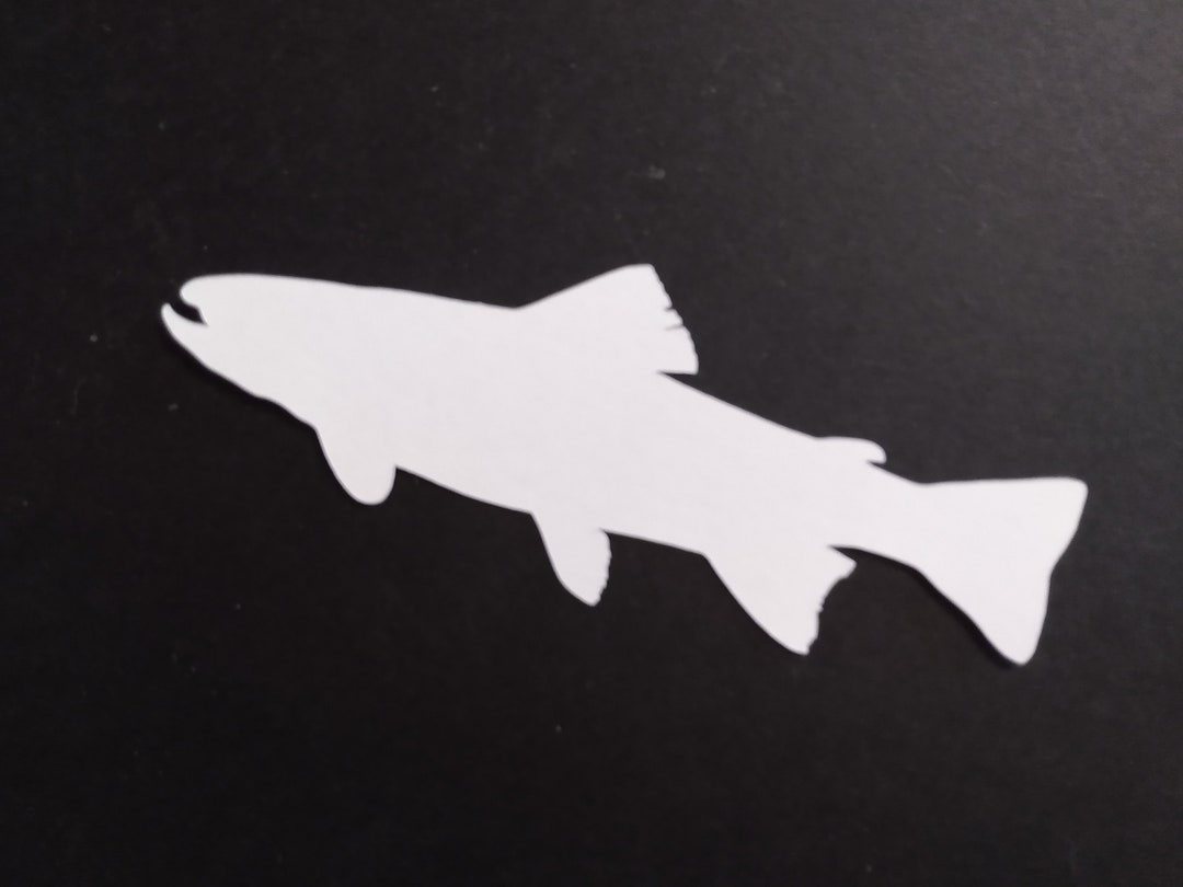 6 Pieces Trout Fish Water Life Cardstock Die Cuts You Chose Color ...