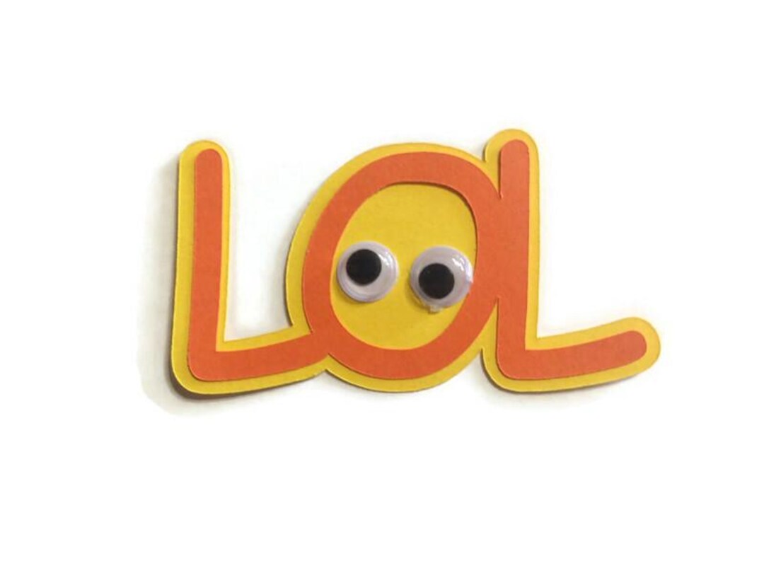 LOL Cardstock Layered Word Die Cut 6 Piece - Etsy