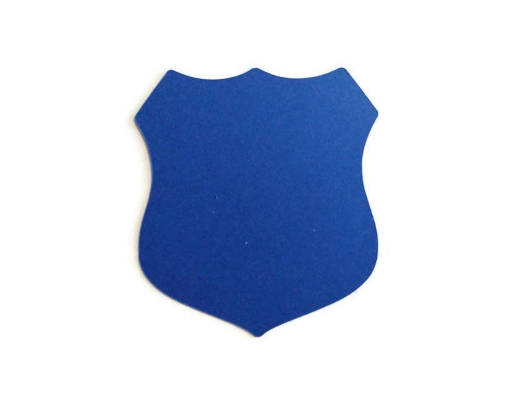 Die Cut Police Sheriff Badge Cardstock 6 Pieces You Chose Color ...