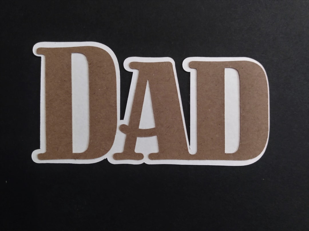 1 Piece Dad Assorted Layered Words Overstock Sale - Etsy
