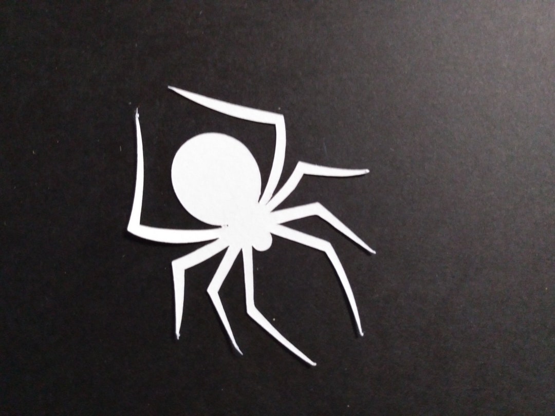 6 Pieces Halloween Spiders Cardstock Die Cuts You Chose Color & Size ...