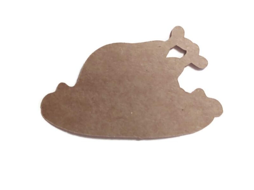 6 Sets Turkey Dinner Thanksgiving Cardstock Die Cuts You Chose Color ...