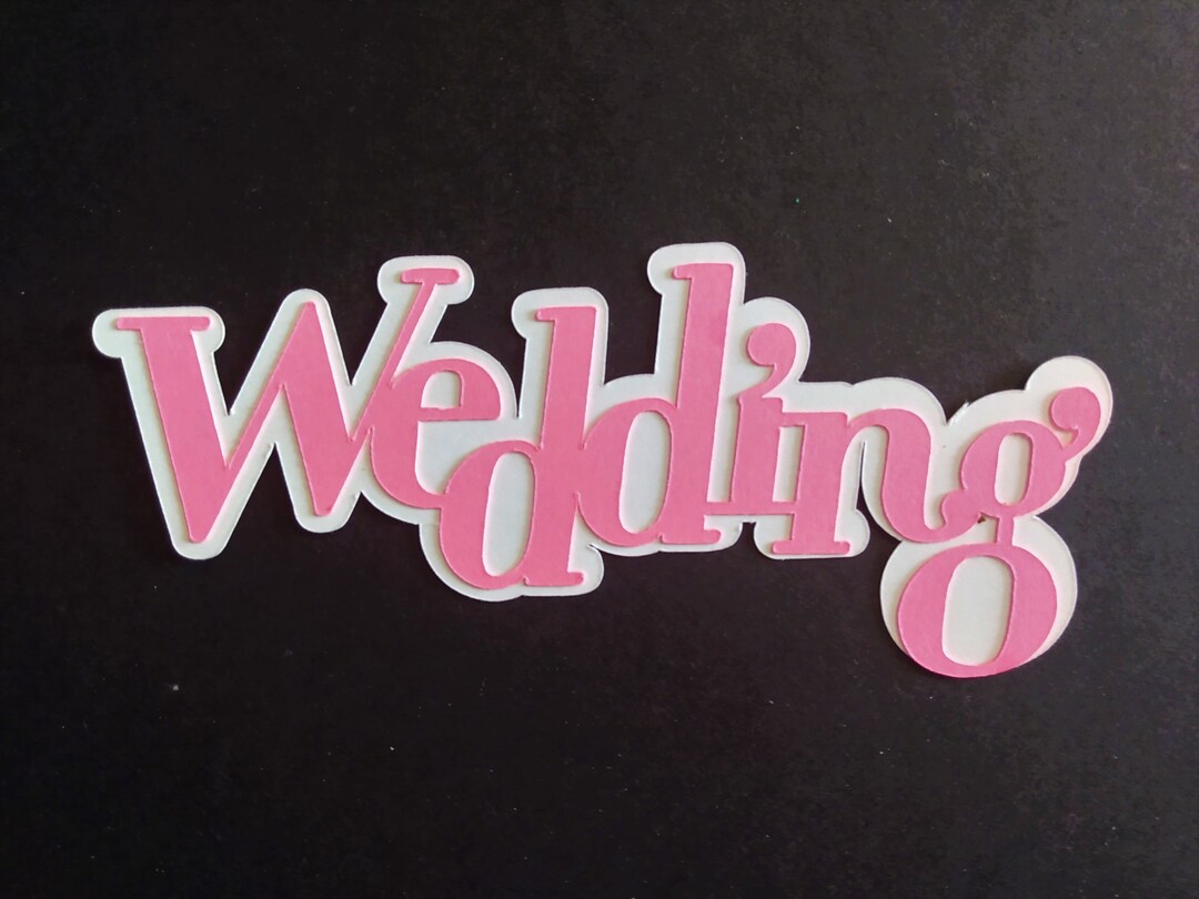 1 Piece Wedding Assorted Layered Words 4 X 4 Overstock Sale - Etsy