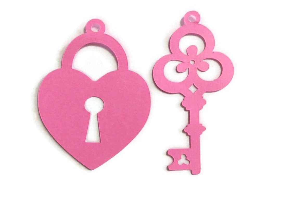 6 Pieces Skeleton Keys Cardstock Die Cuts You Chose Color & Size ...