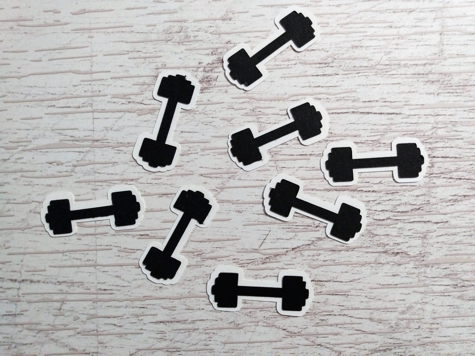 Barbell Dumbell Sticker Pack 25 Cardstock Die Cut Envelope | Etsy