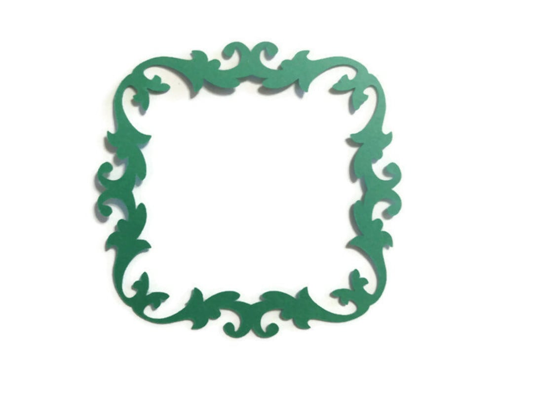 Die Cut Square Picture Frames Cardstock 6 Pieces You Chose Color ...