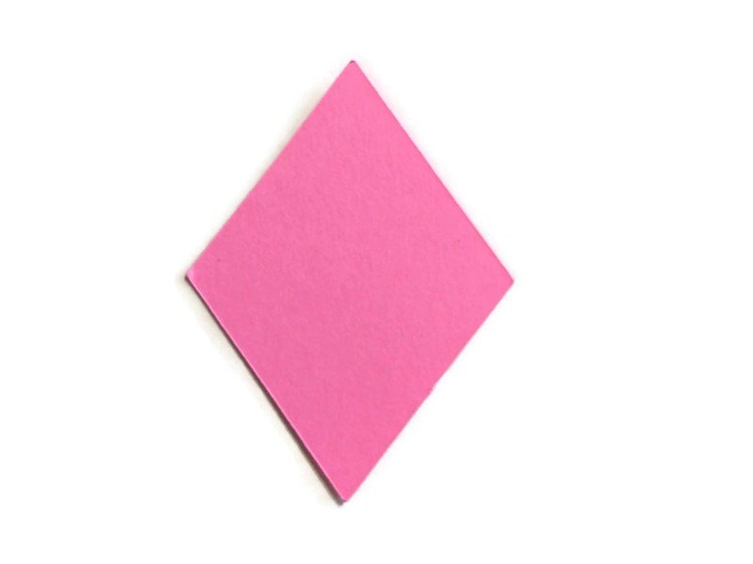 Die Cut Blank Diamond Shape Cardstock 6 Pieces You Chose Color - Etsy