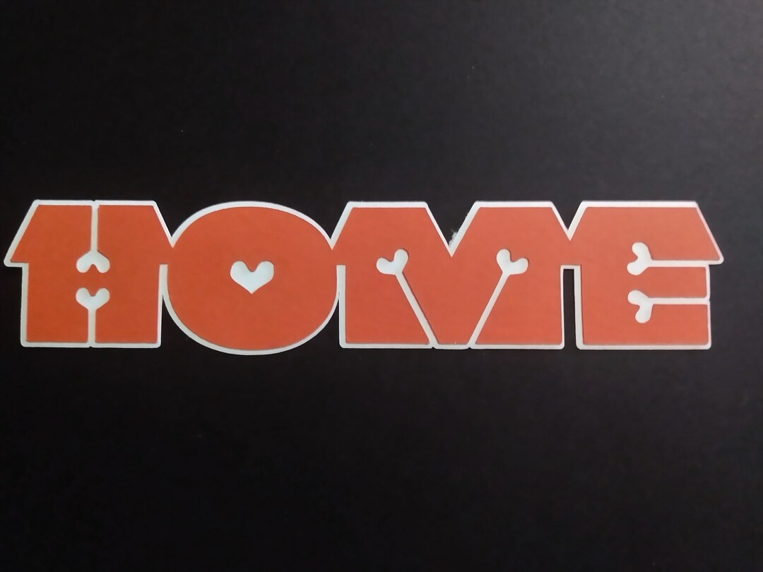 1 Piece Home Assorted Layered Words 6 X 1 - Etsy