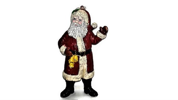 Vintage Christmas Decorations Plastic Standing Santa - Etsy