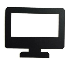 6 Pieces Computer Monitor Picture Photo Frames Cardstock Die Cuts ...