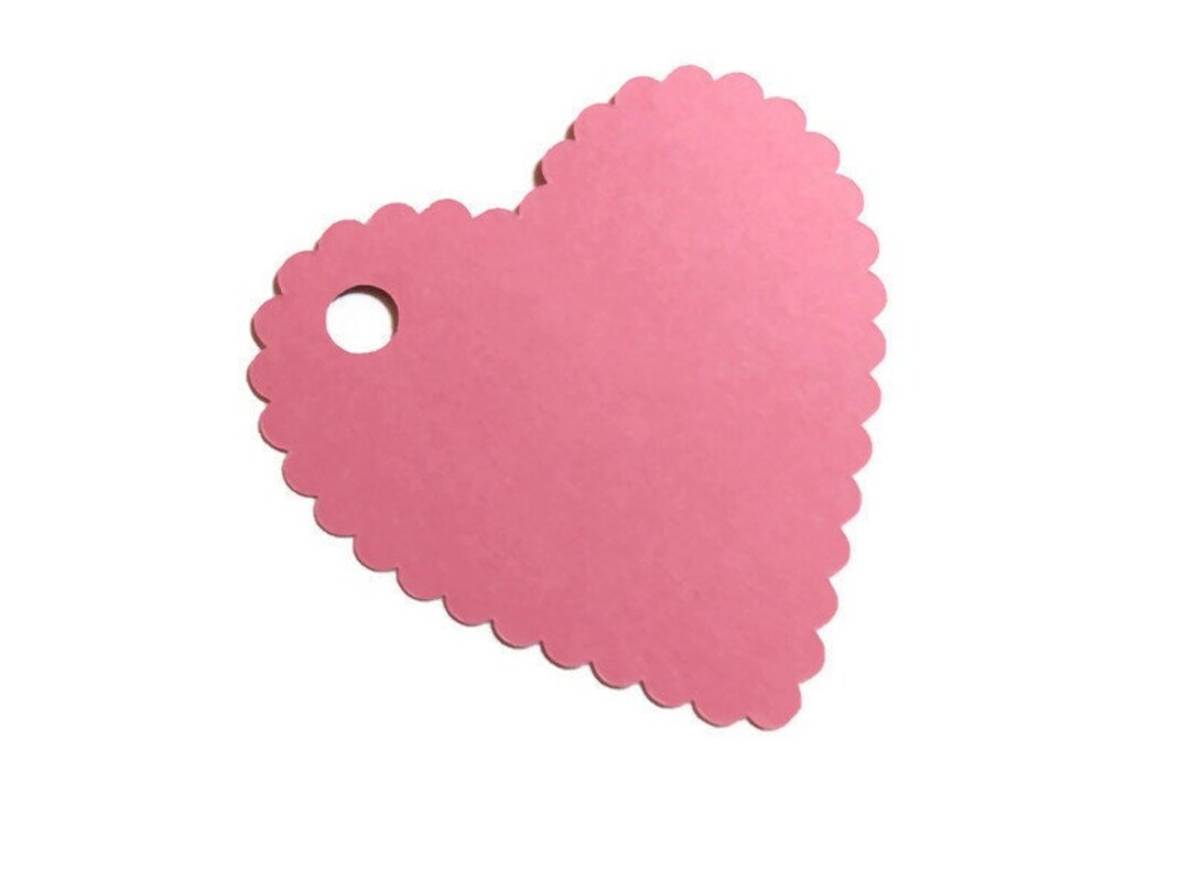 Heart Shape Gift Price Tags 25 Pieces NO Strings Included Cardstock Die ...