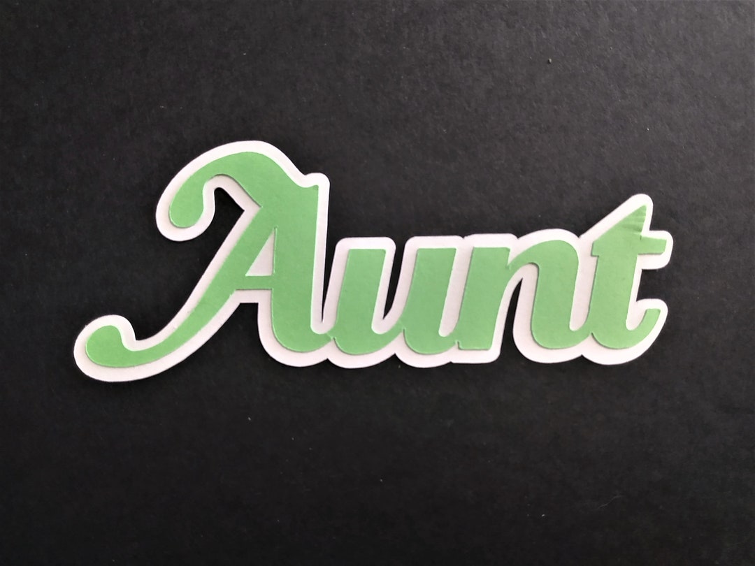 1 Piece Aunt Assorted Layered Words Overstock Sale - Etsy