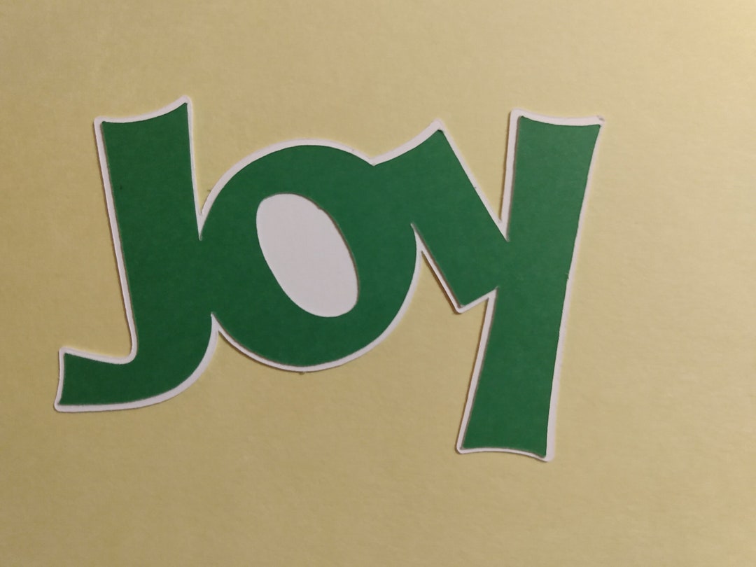 1 or 6-joy Layered Cardstock Die Cut - Etsy