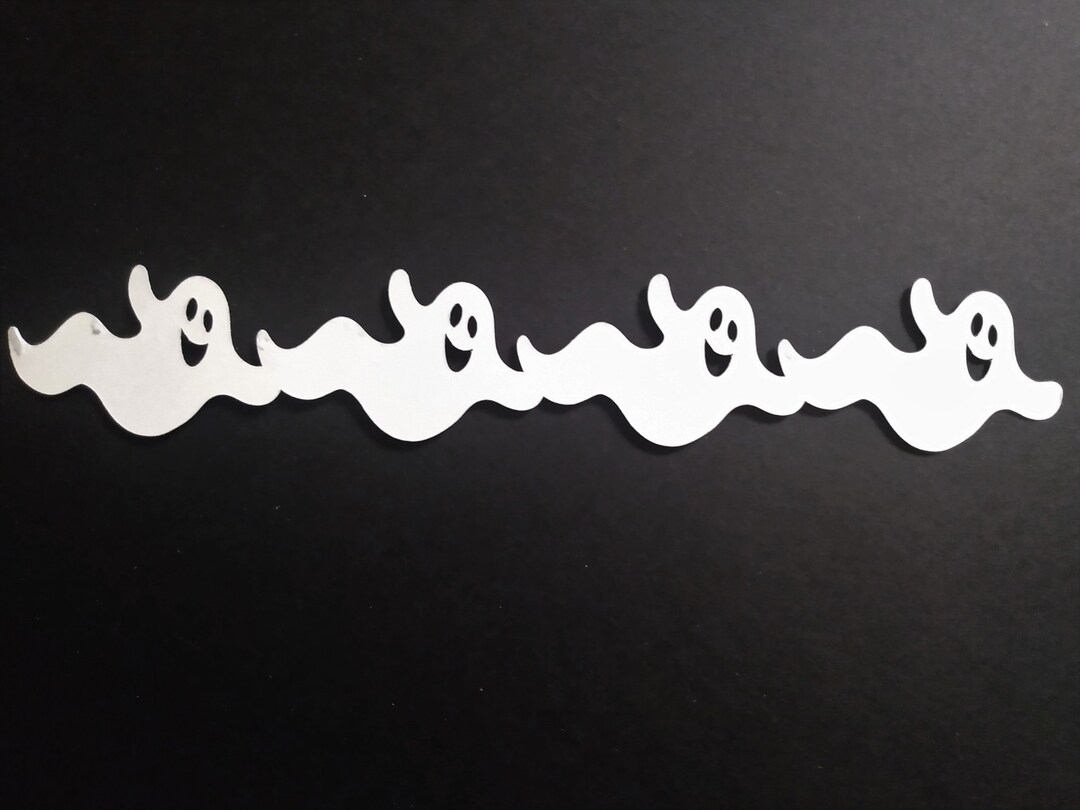 6 Pieces Halloween Ghosts Borders Cardstock Die Cuts Scrapbooks ...