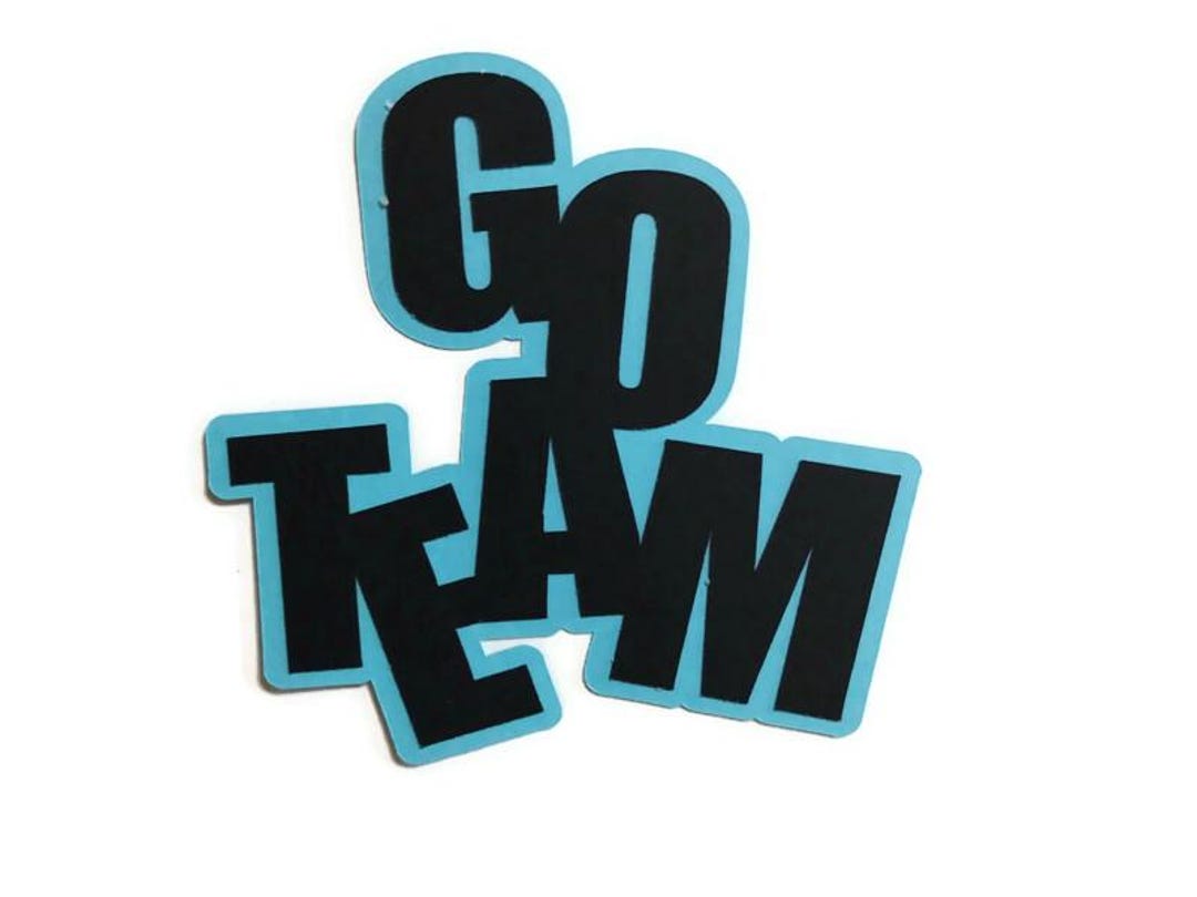1 Piece Go Team Sports Cardstock Layered Word Die Cut - Etsy