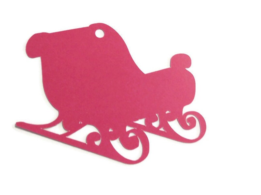25 Pieces Santa Sleigh Christmas Shape Gift Price Tags NO Strings ...