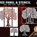 Tree Panel Stencil Wall Decor Room Divider Screen Laser | Etsy