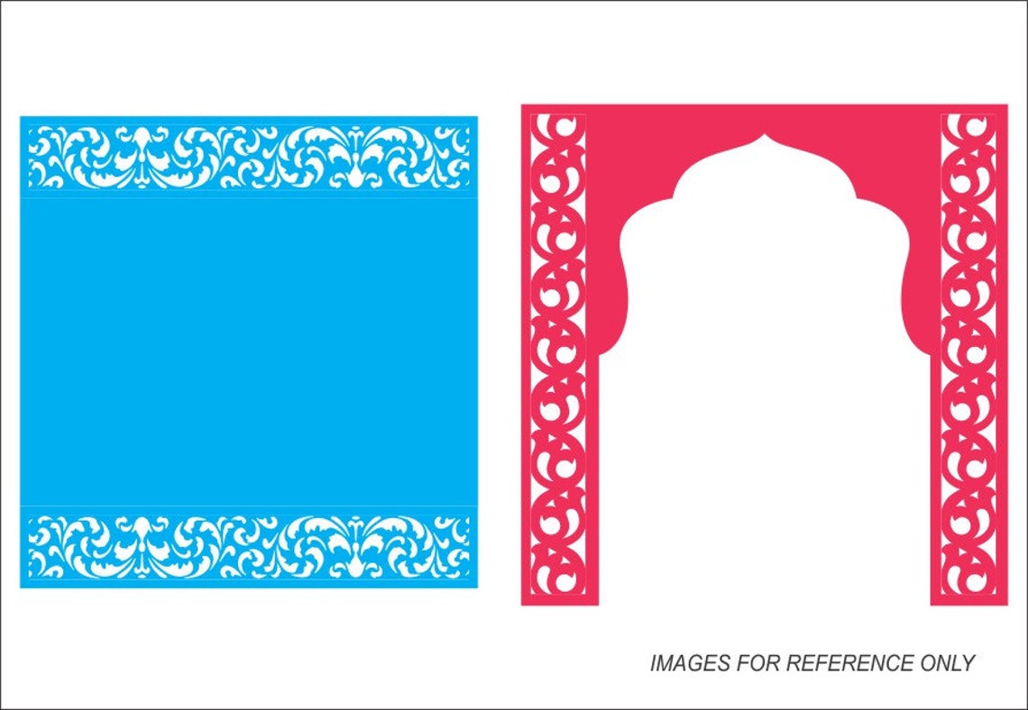 6 Seamless Border Designs Wall Decor Panel & Stencil - Etsy