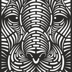 Lion Face Room Divider, Decorative Panel, Wall Hanging, Privacy Screen ...