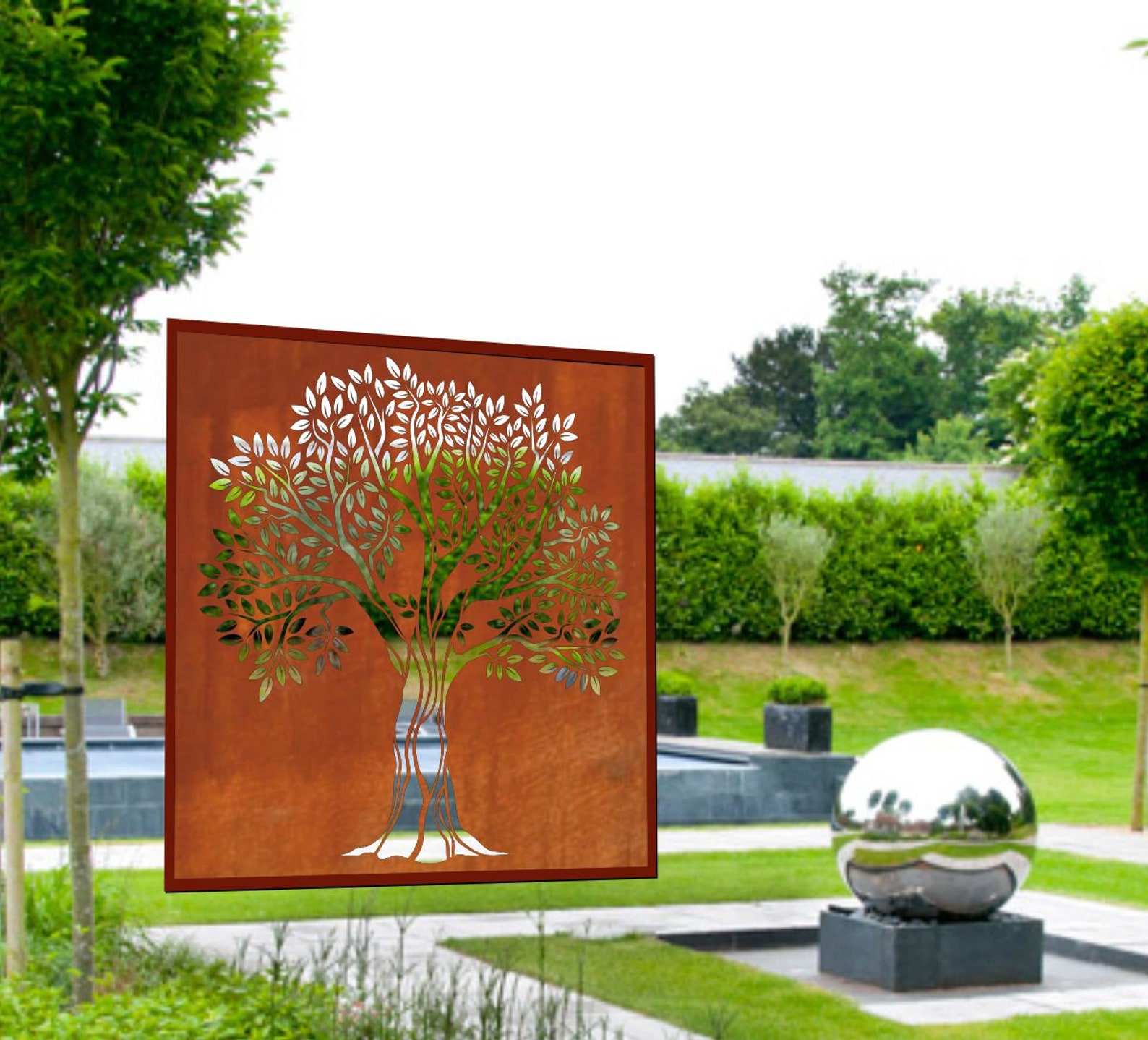 Tree Panel Stencil Wall Decor Room Divider Screen Laser - Etsy