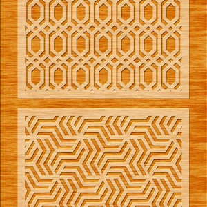 6 Geometric Pattern, Set #3 Decorative Panel, Privacy Screen, Stencil ...