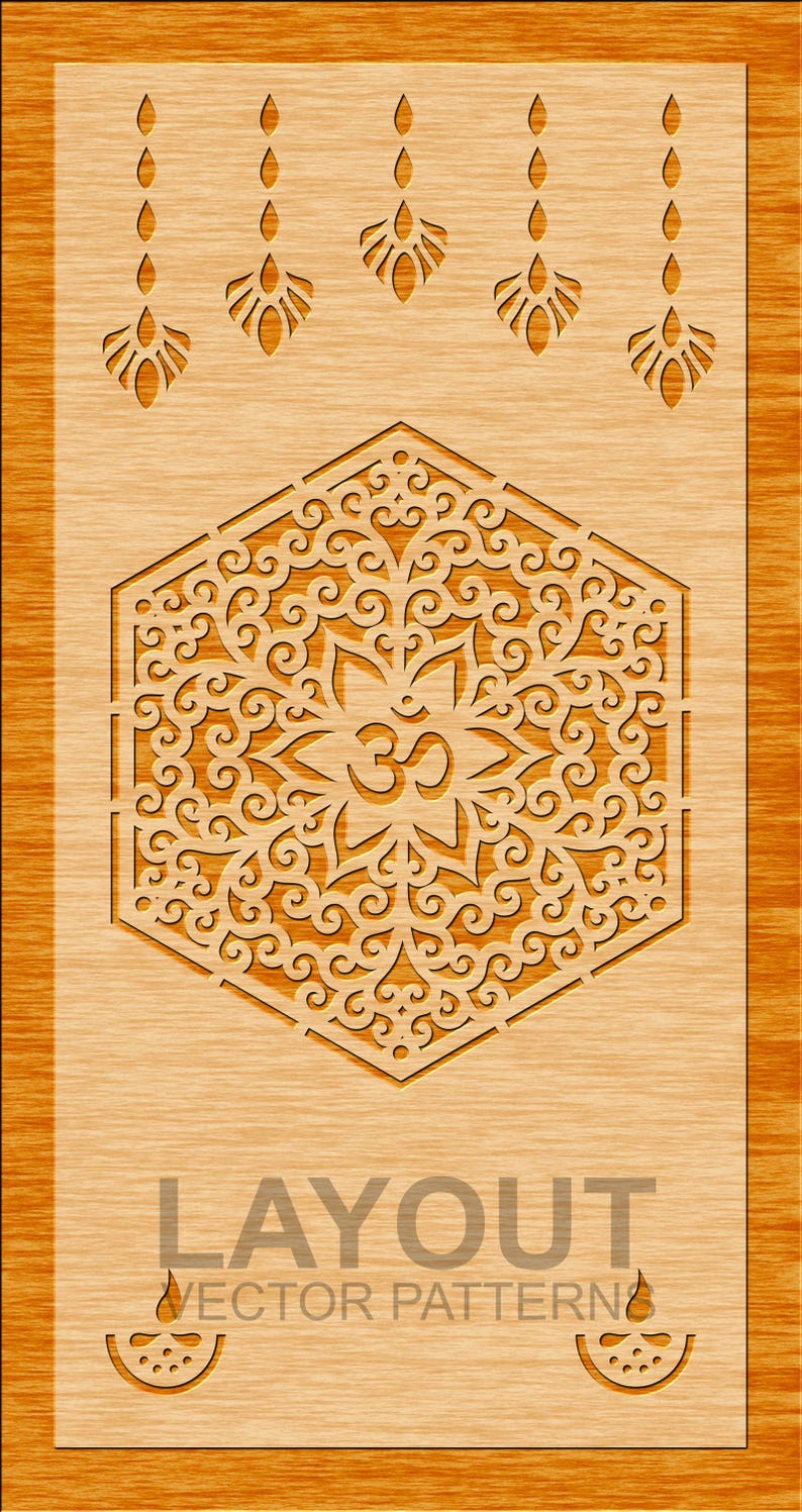 10 Temple Template, Wall Hanging, Partitions, Screen, Stencil, Laser ...