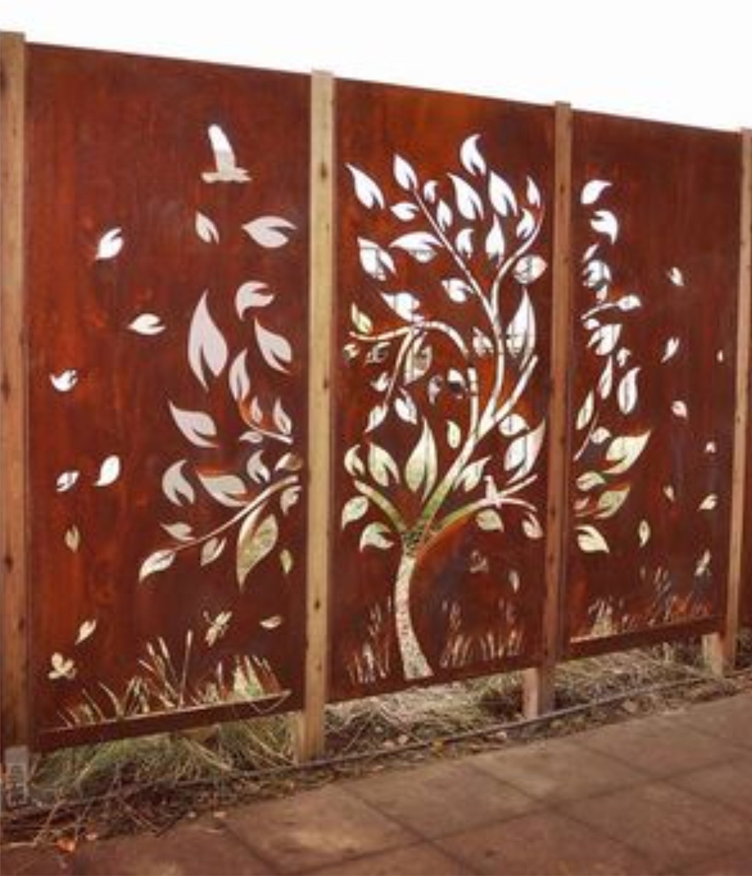 3 Tree Wall Hanging, Wall Decor Decal, Wall Vinyl, Tree Patterns, Laser ...