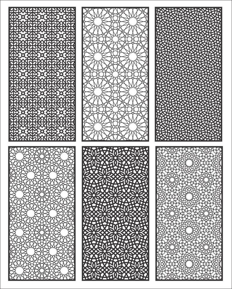 6 Arabic Room Divider Set 9 Privacy Screen Decorative - Etsy