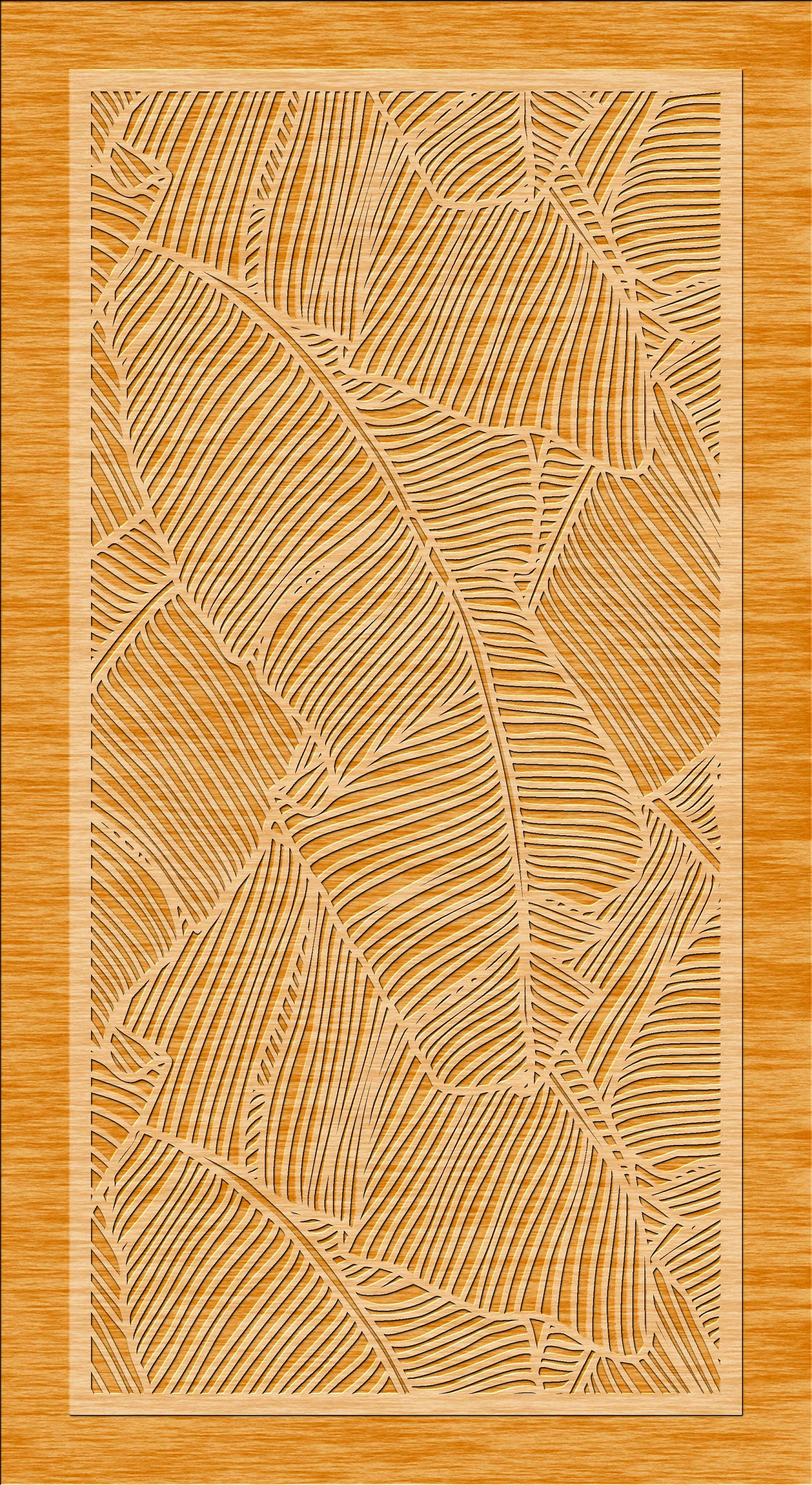 Leaf Panel Pattern Decorative Room Divider Wall Hanging | Etsy