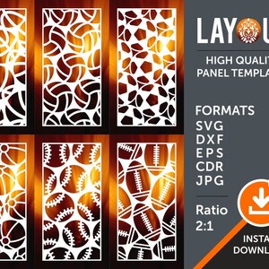 Sports Panel, Gate Grill Panel, Privacy Screen, Stencil, Wall Handing ...