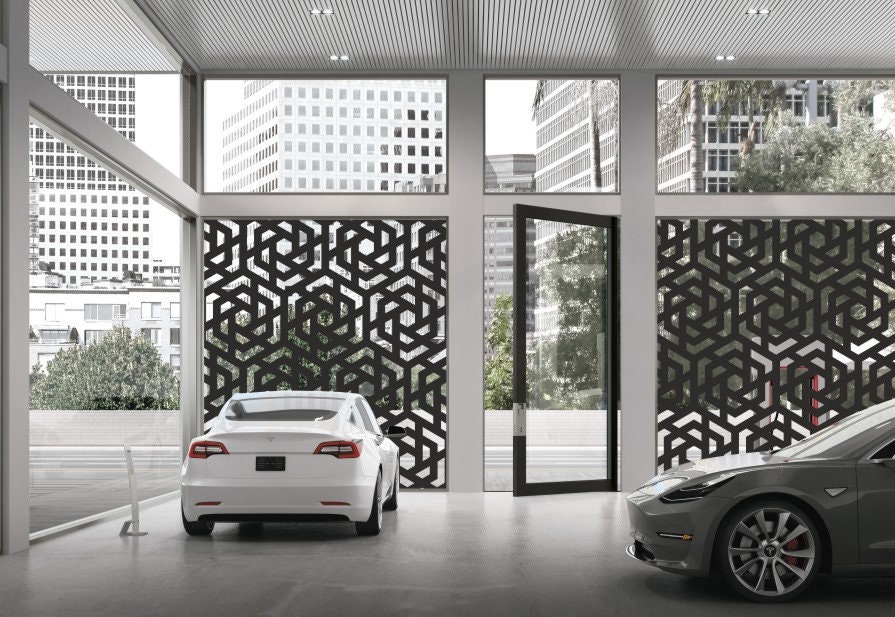 6 Geometric Pattern Set 1 Decorative Panel Privacy Screen | Etsy