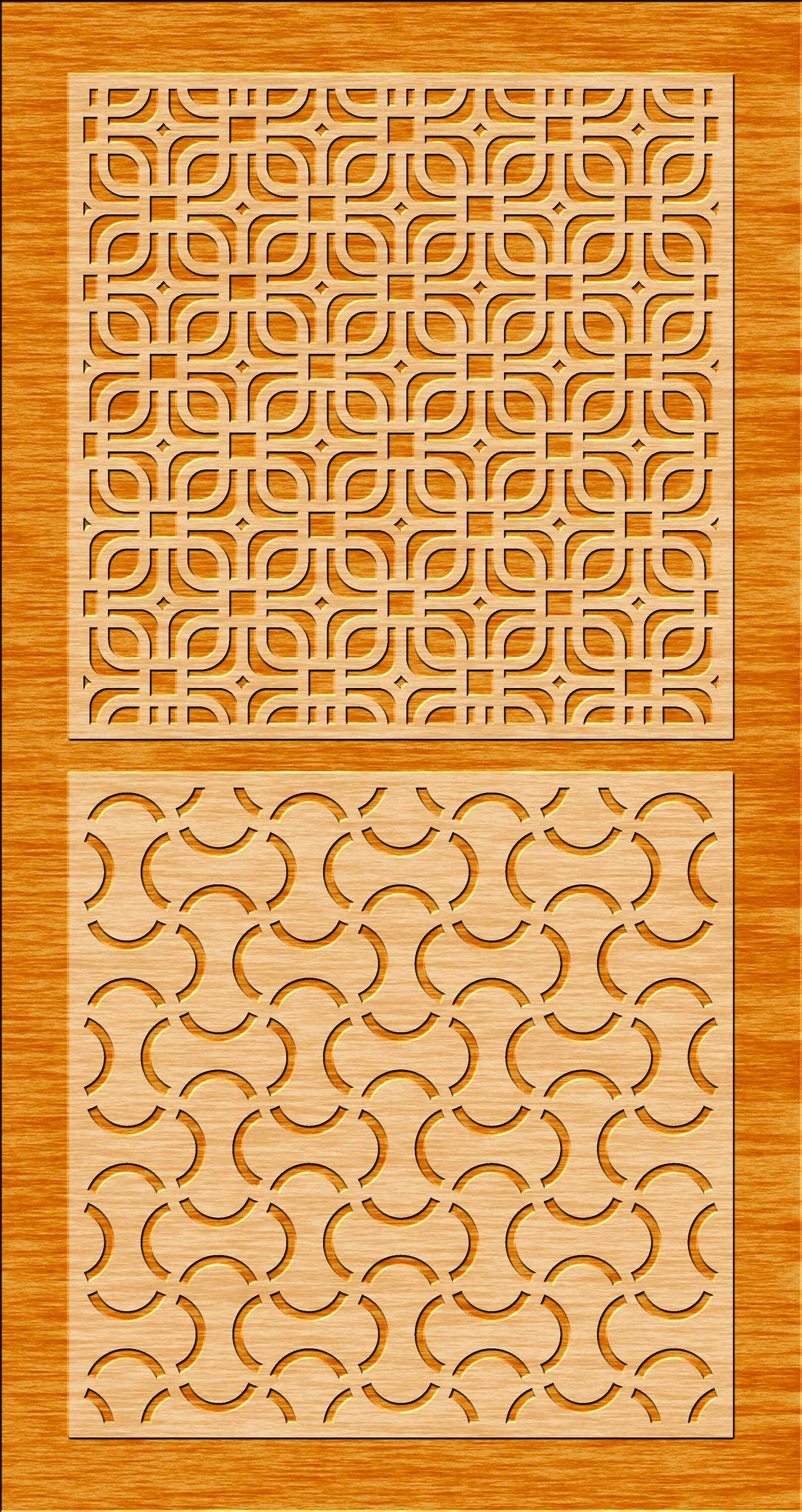 6 Geometric Pattern Set 5 Decorative Panel Privacy Screen - Etsy