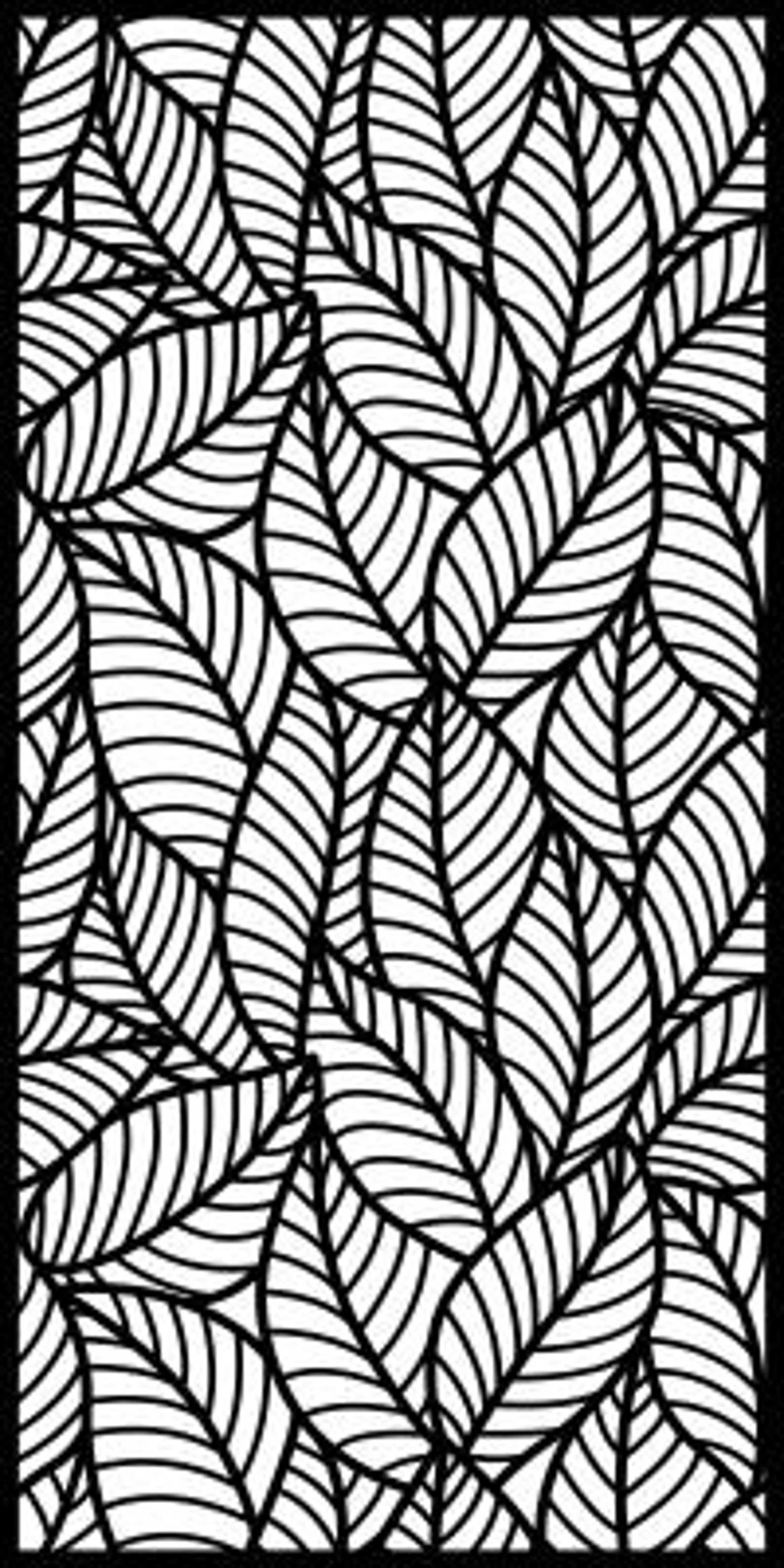 Leaf Panel Pattern Decorative Room Divider Wall Hanging - Etsy