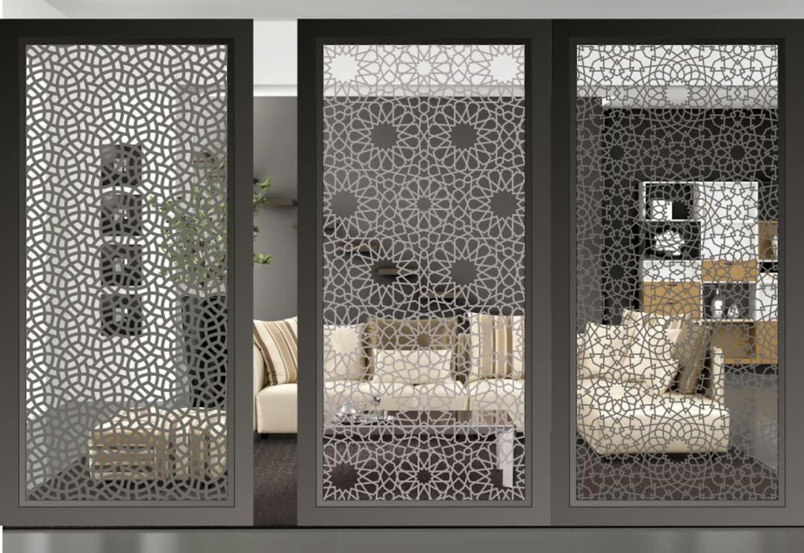 6 Arabic Room Divider Set 9 Privacy Screen Decorative - Etsy
