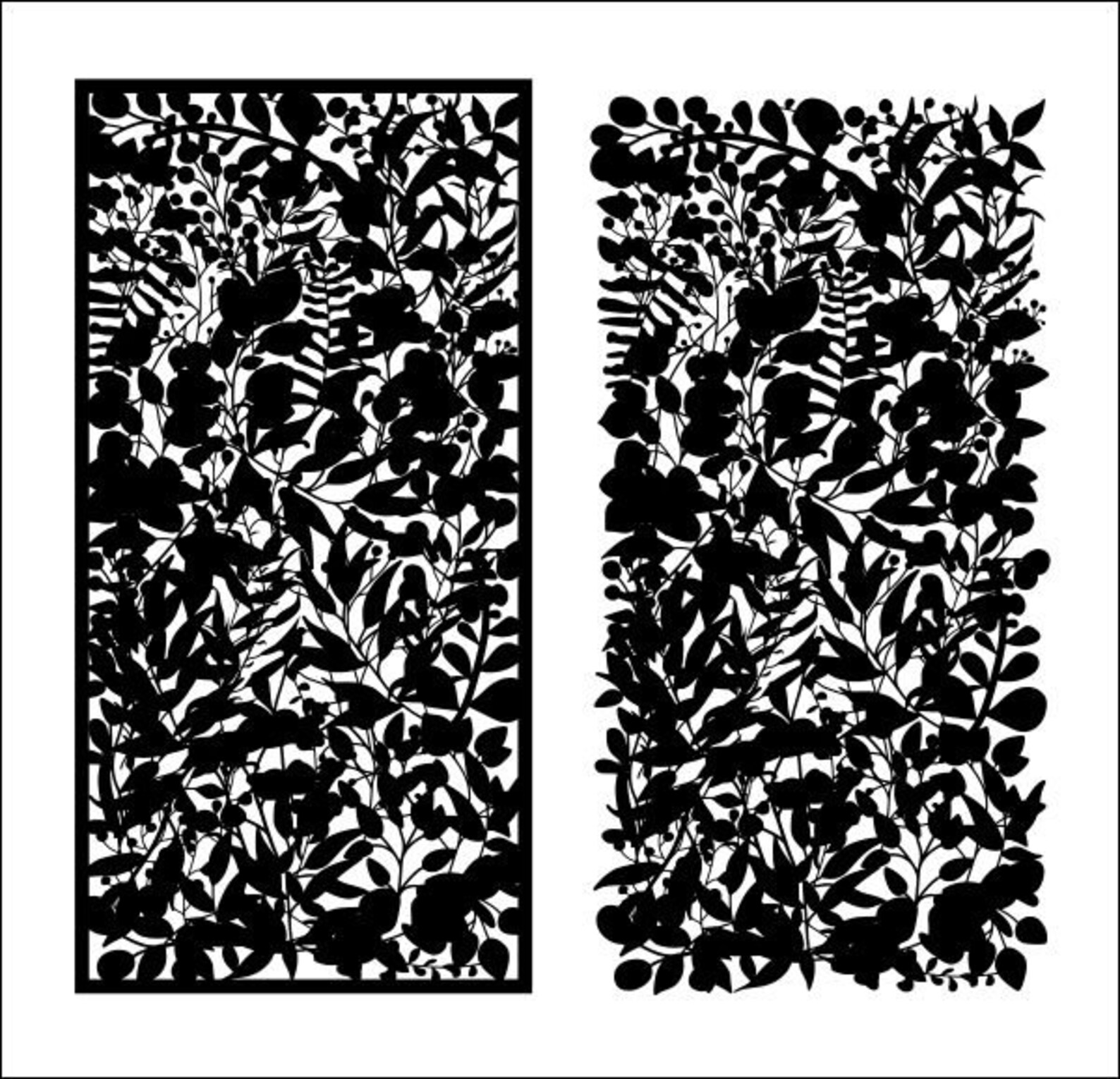 Leaf Panel Pattern Decorative Room Divider Wall Hanging - Etsy