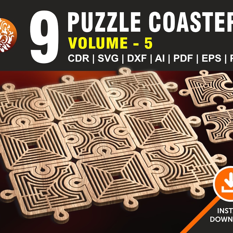 Puzzle Coasters - Etsy