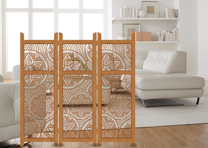 Room Divider Privacy Screen Partitions Decorative Panel - Etsy