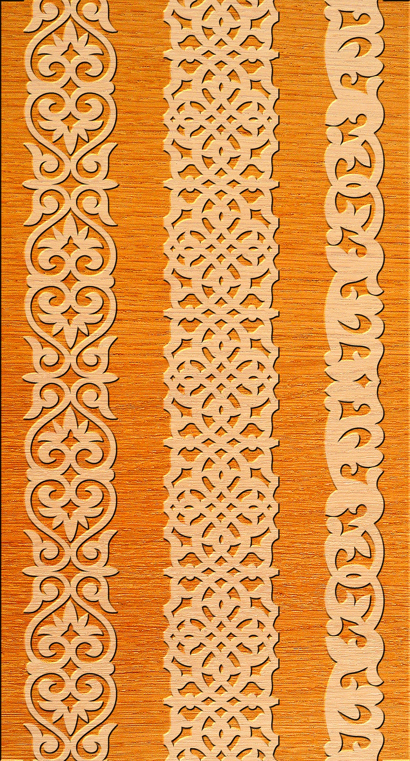 6 Seamless Border Designs Wall Decor Panel & Stencil - Etsy