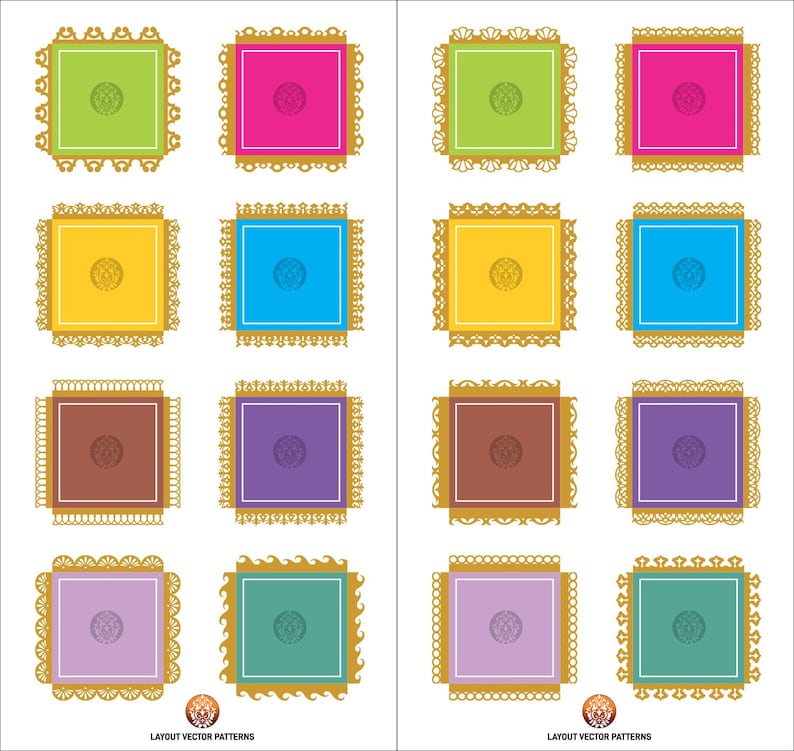 20 Seamless Border Temple Border Paper Cutting Border - Etsy