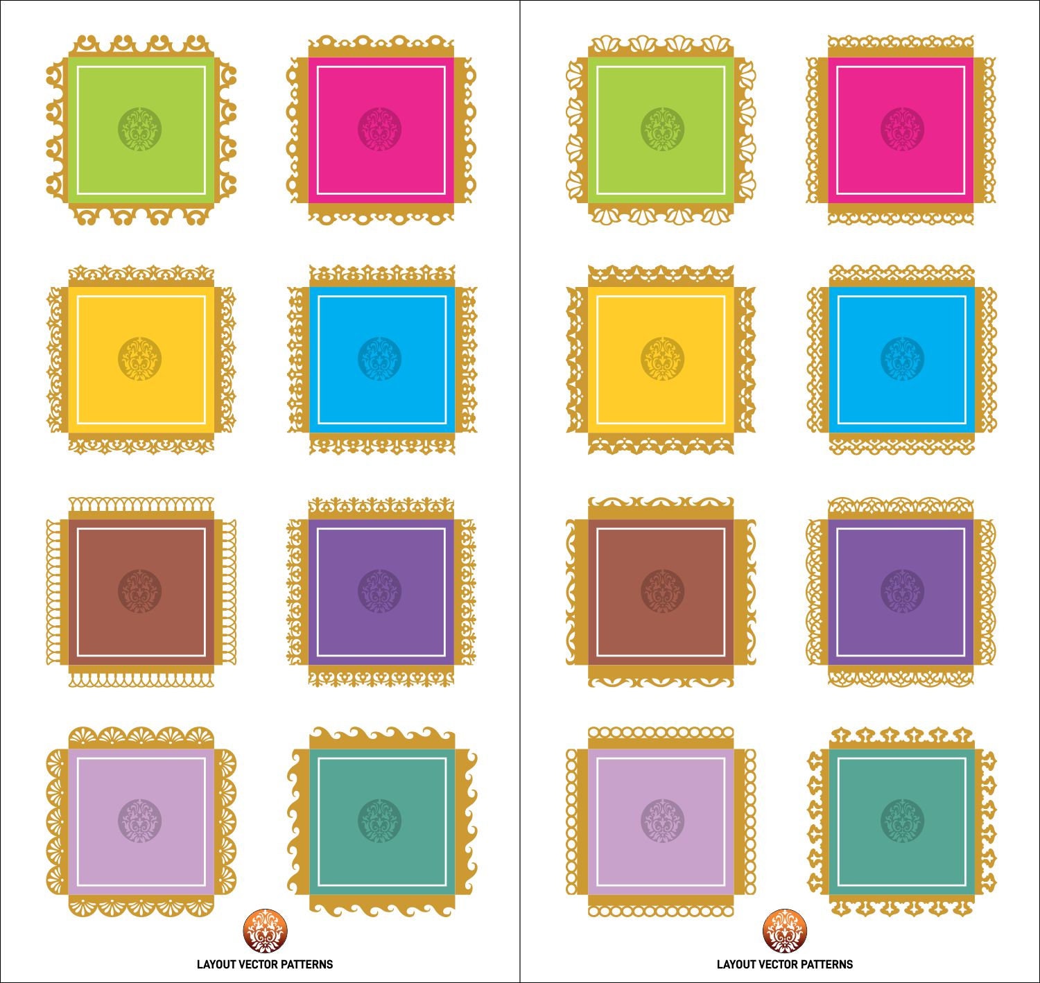 20 Seamless Border Temple Border Paper Cutting Border - Etsy