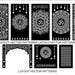 6 Temple Template, Wall Hanging, Partitions, Screen, Stencil, Laser ...